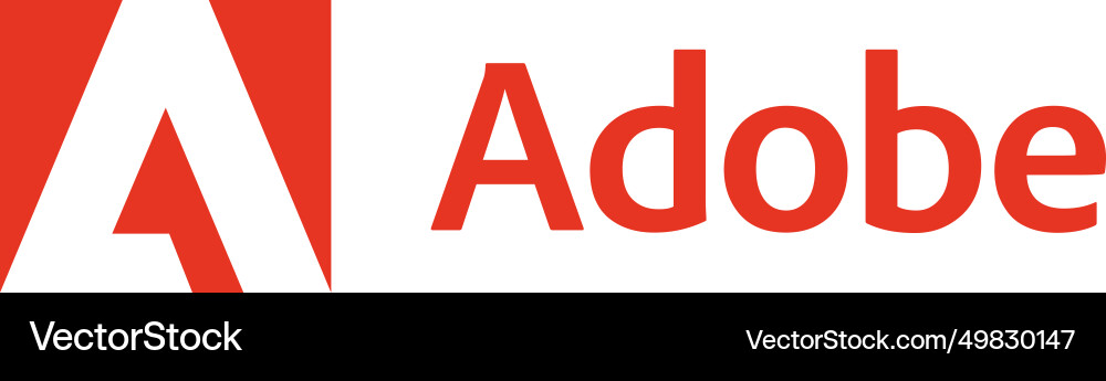 Adobe logo creative cloud Royalty Free Vector Image