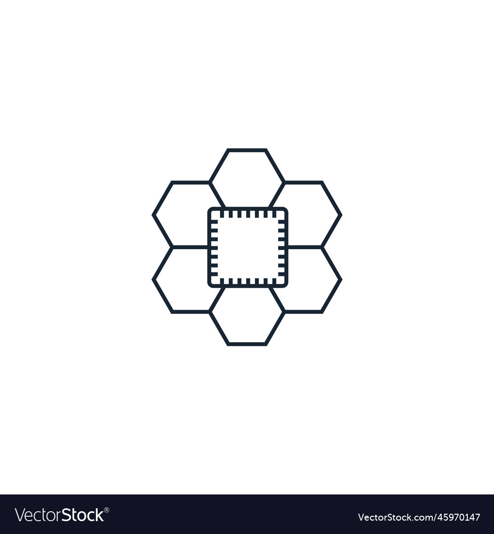 Ai pattern creative icon from artificial Vector Image