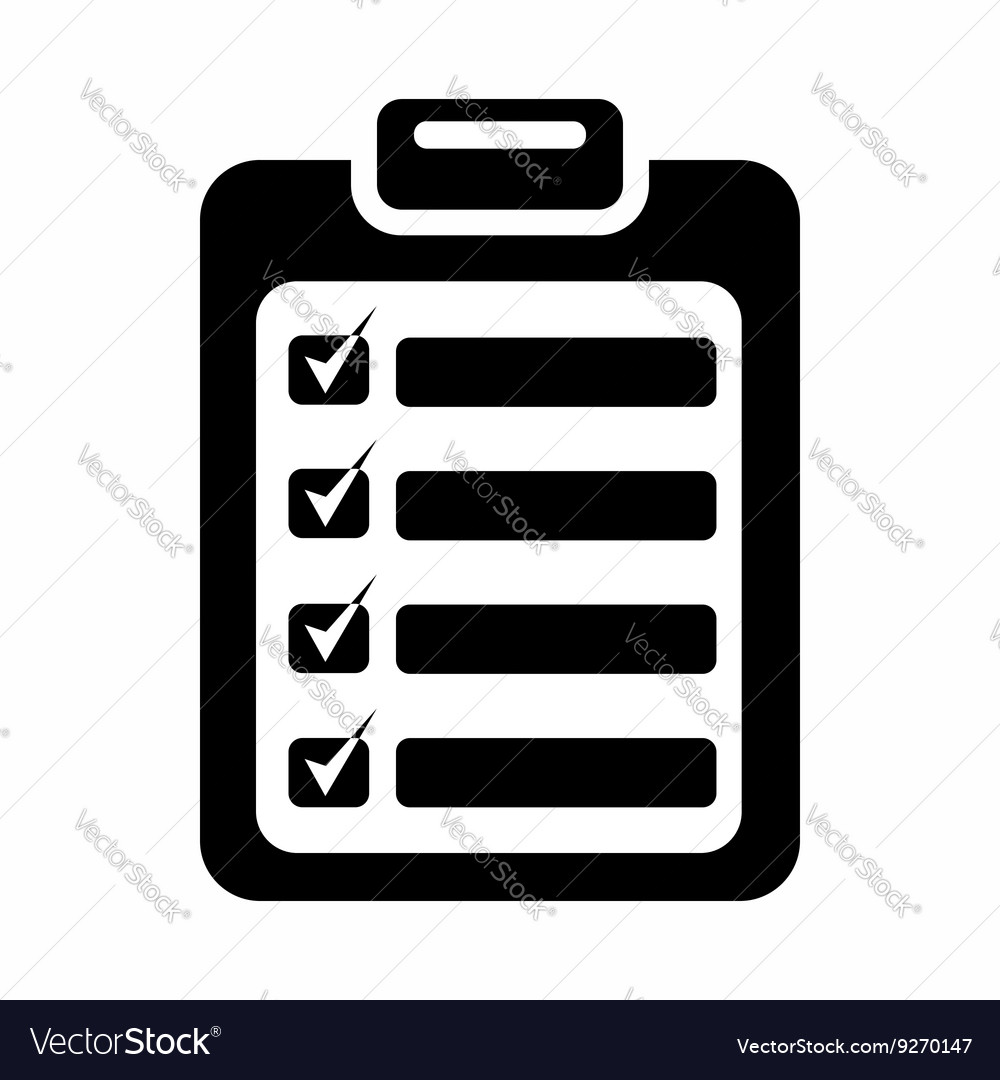 Document plan icon simple style Royalty Free Vector Image