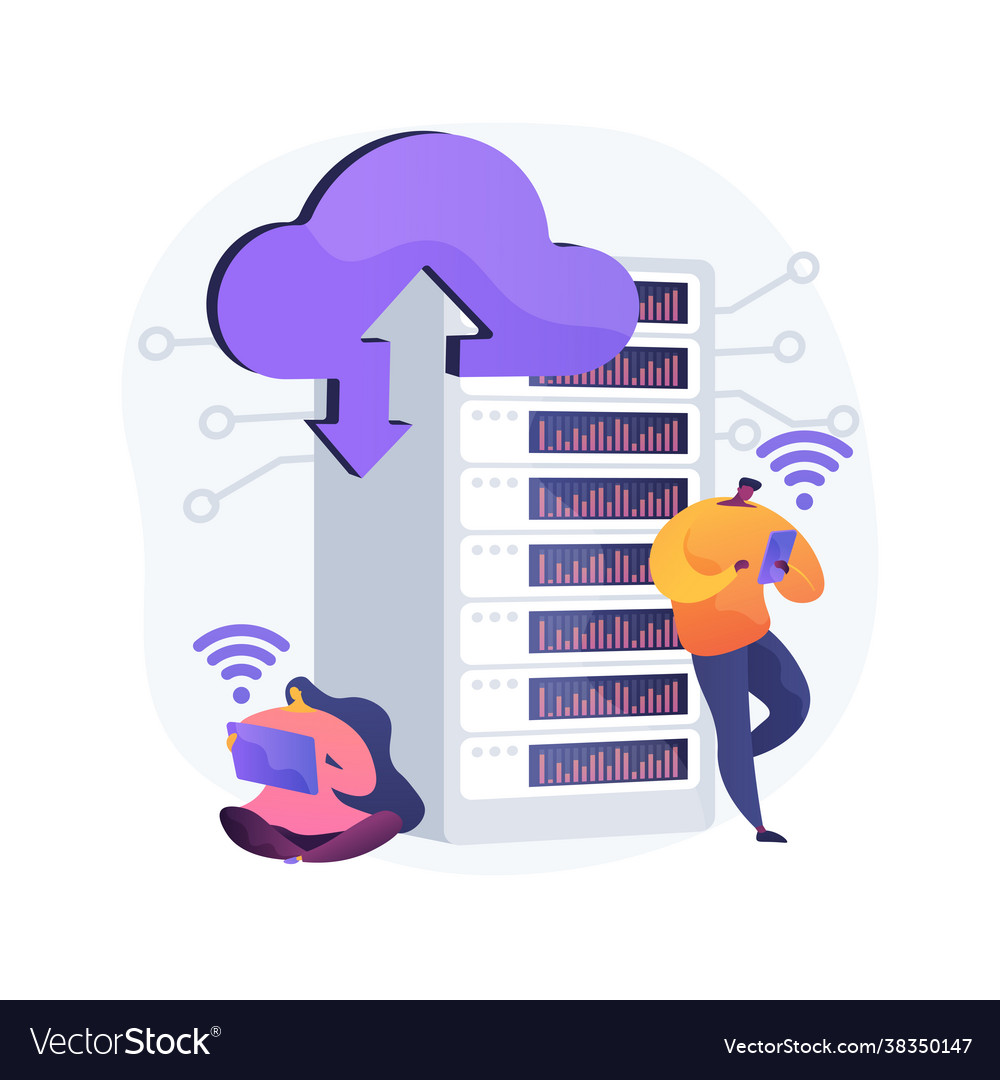 Edge computing abstract concept Royalty Free Vector Image Edge computing abstract concept Royalty Free Vector Image