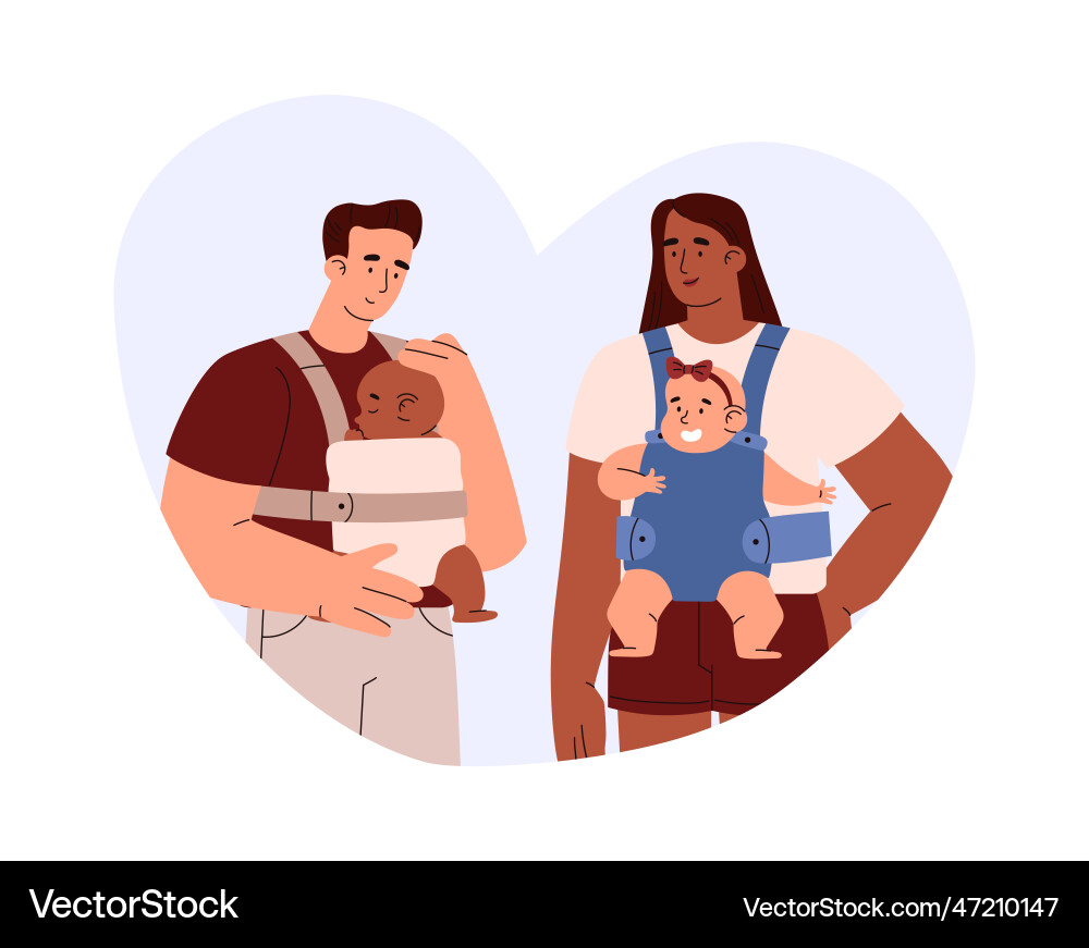 Hand drawn of parents dark Royalty Free Vector Image
