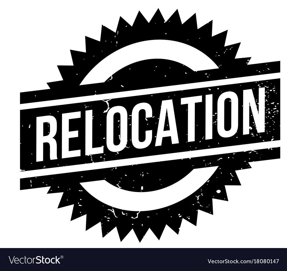 Relocation rubber stamp Royalty Free Vector Image