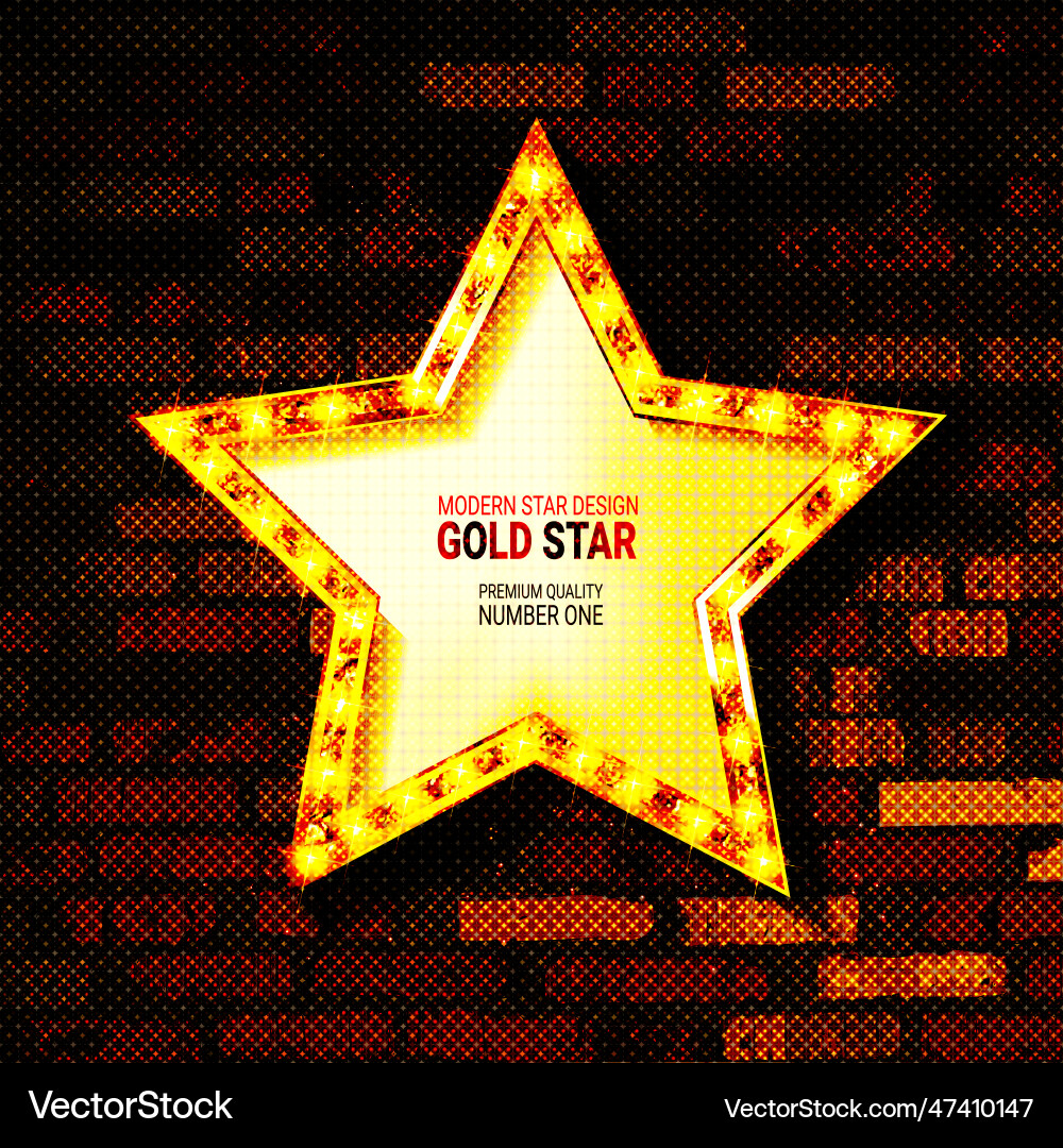 Retro light sign vintage style banner Royalty Free Vector