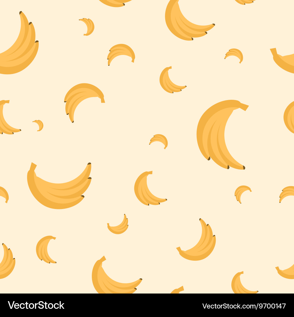 Seamless - bunch of bananas Royalty Free Vector Image