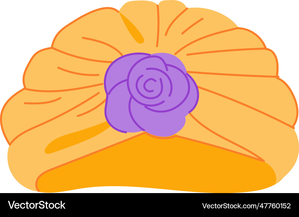 Arab turban indian cartoon Royalty Free Vector Image