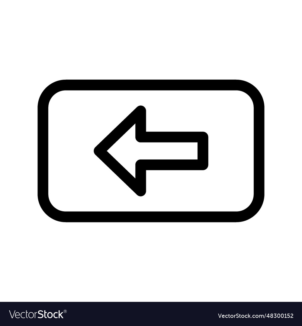 Backspace icon Royalty Free Vector Image - VectorStock