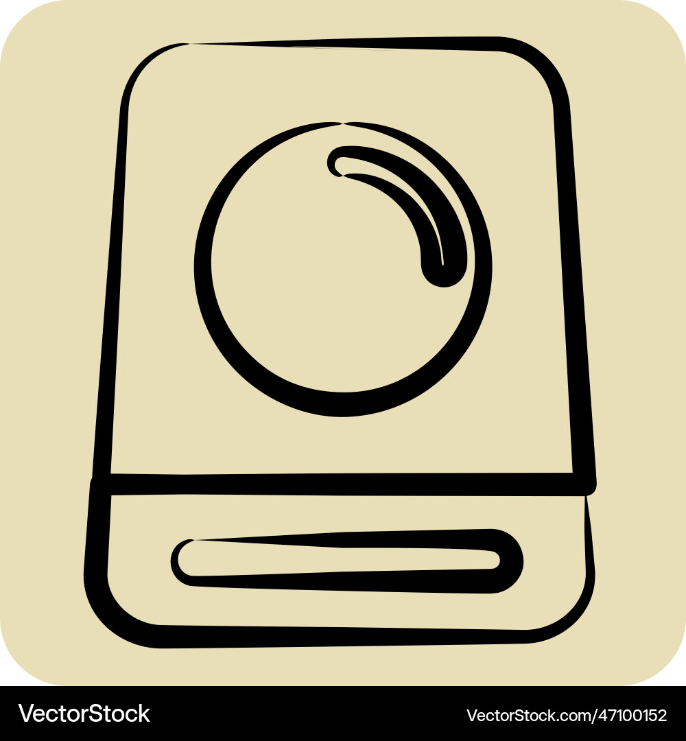 Icon dvd suitable for computer components symbol Vector Image