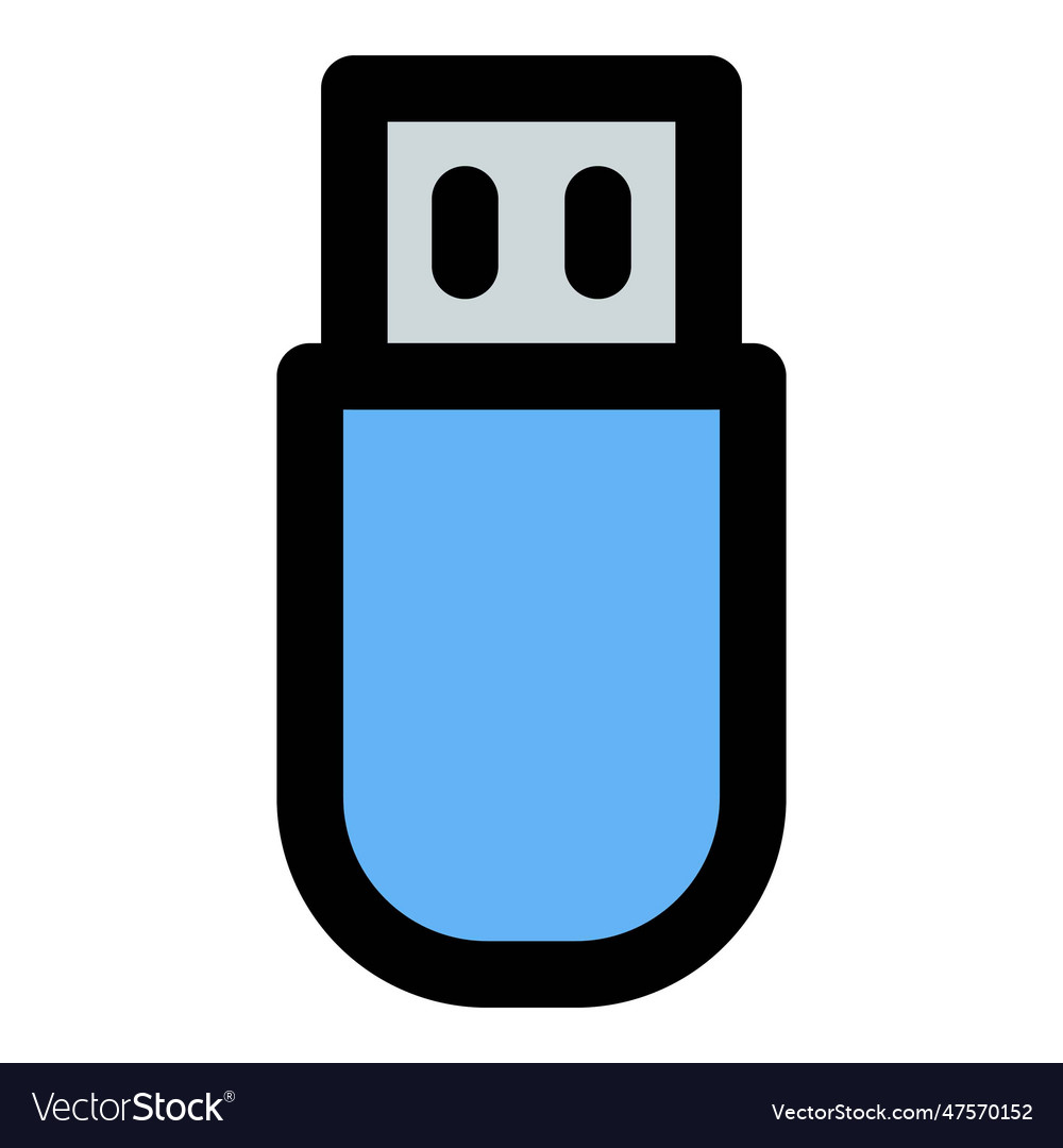 Removable flash drive for data storage Royalty Free Vector