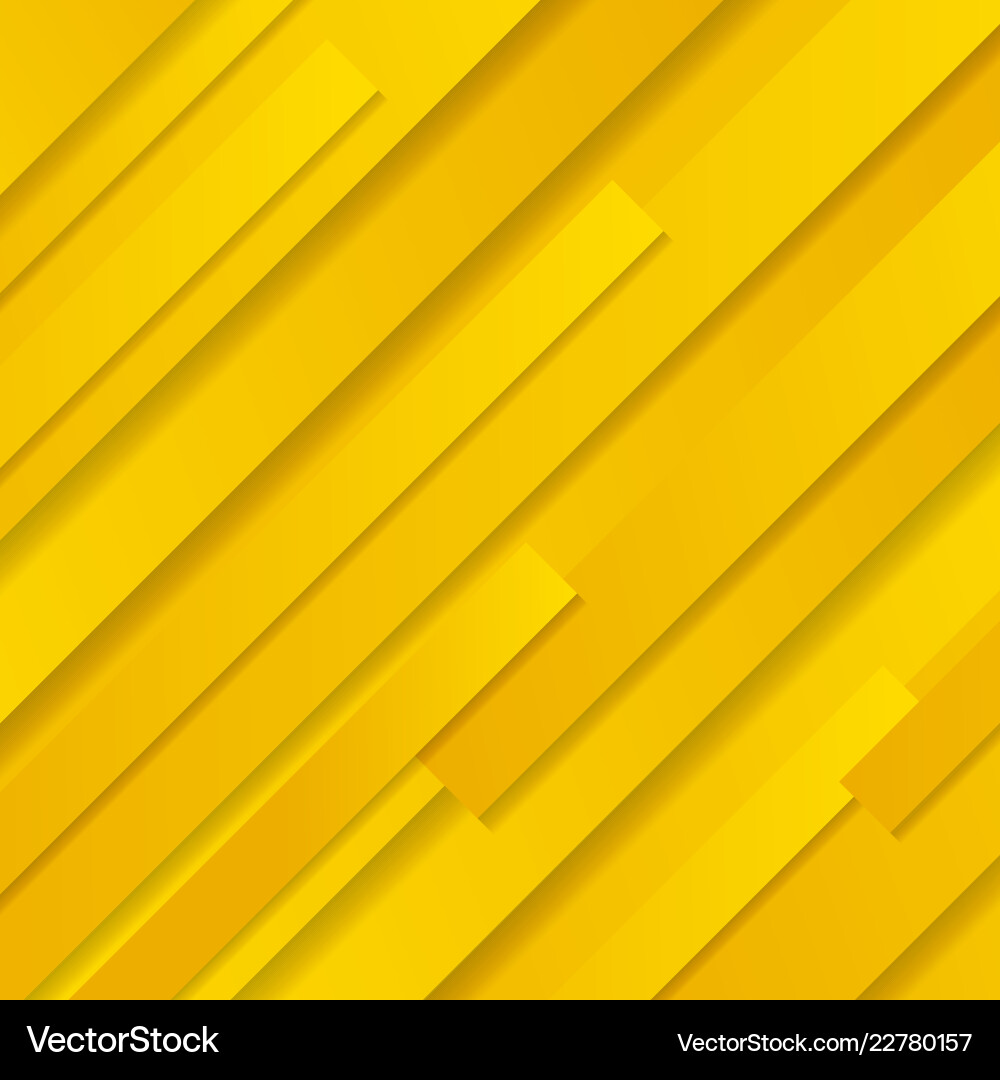 Abstract yellow striped geometric oblique Vector Image
