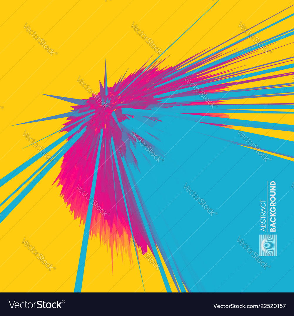 Background with exploding rays abstract Royalty Free Vector