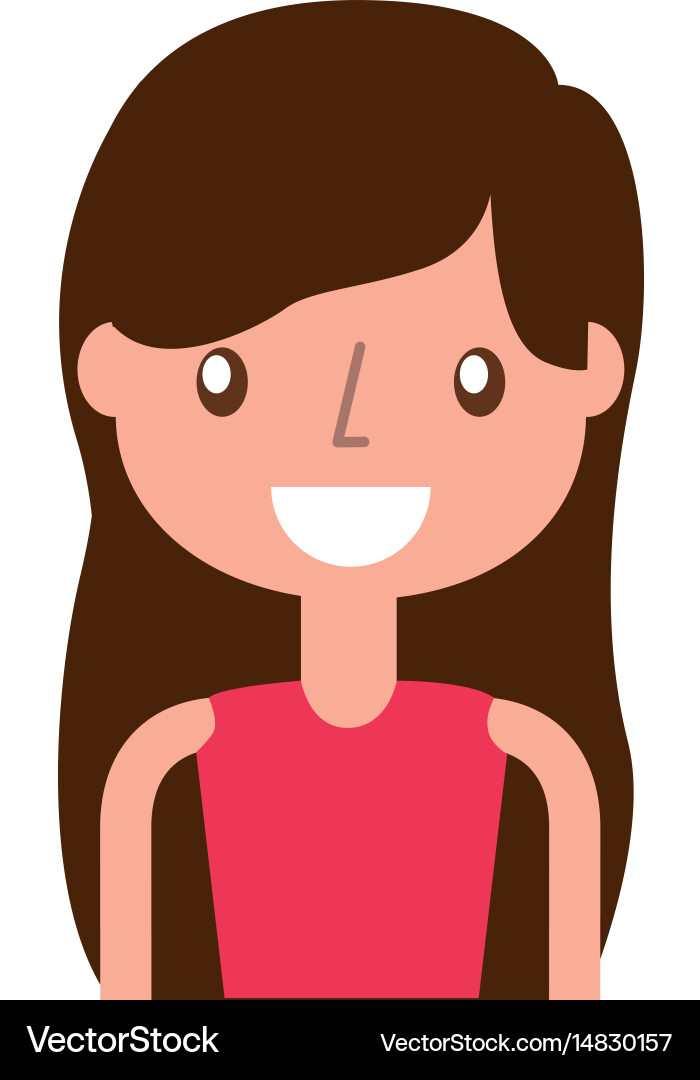 Beautiful icon girl Royalty Free Vector Image - VectorStock