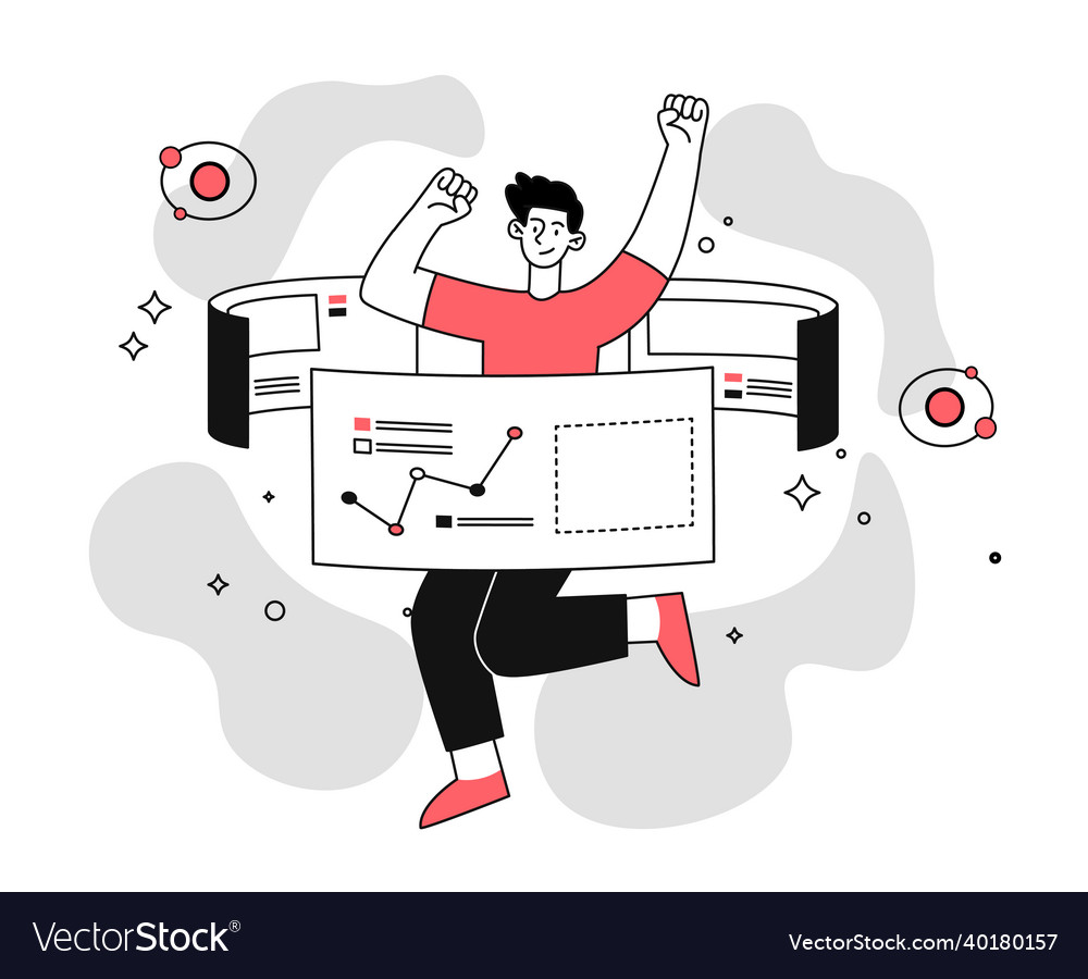 Data analysis concept Royalty Free Vector Image