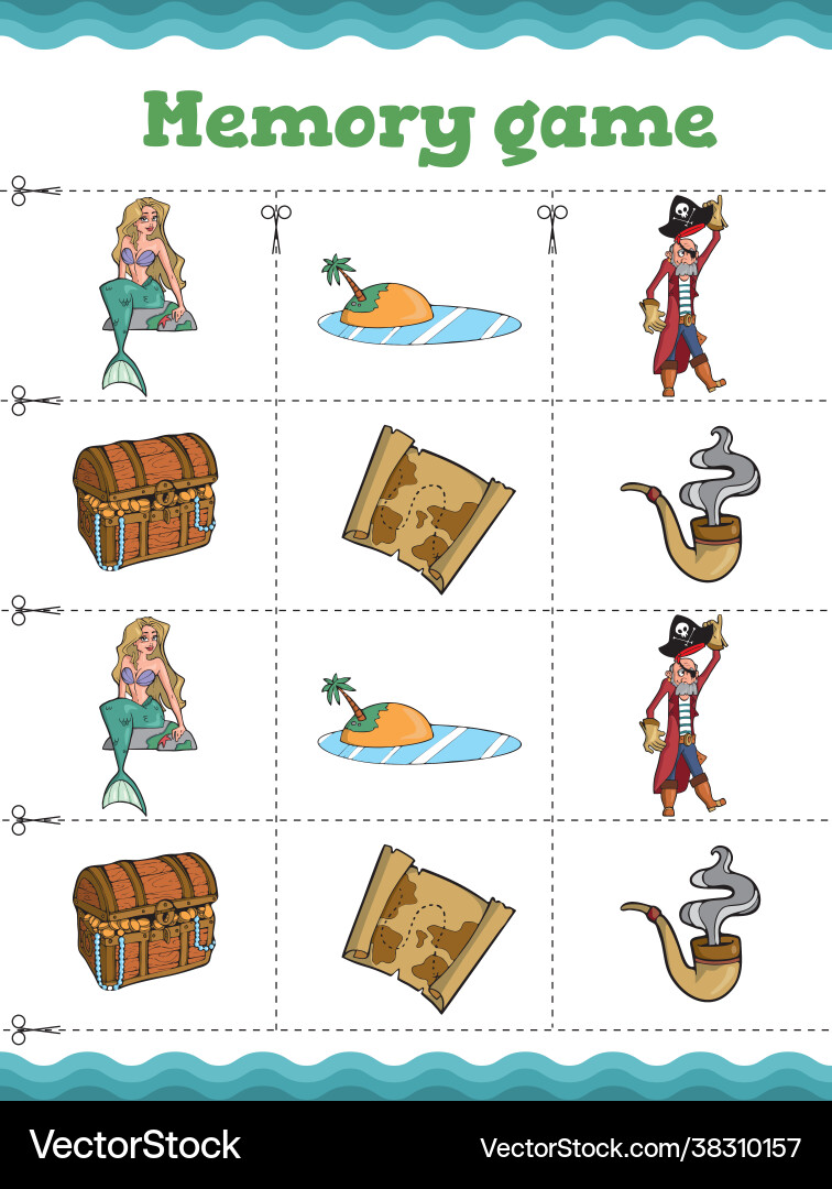 Educational game for children cartoon Royalty Free Vector