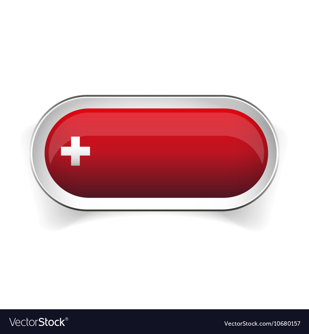 Empty red button Royalty Free Vector Image - VectorStock