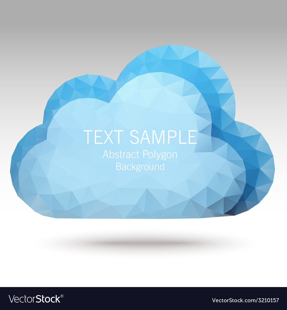 Polygoncloud Royalty Free Vector Image - VectorStock