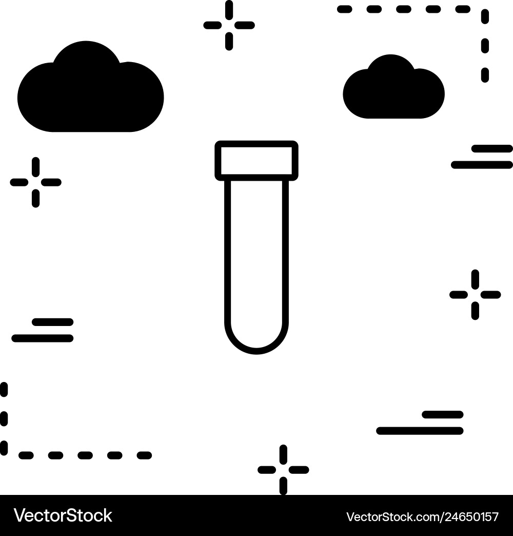Test tube icon Royalty Free Vector Image - VectorStock