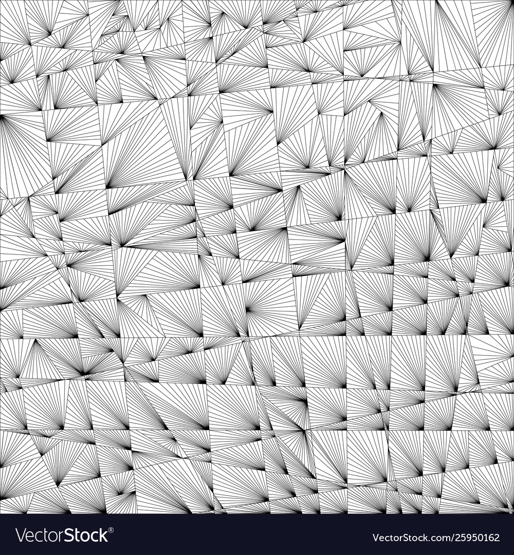 Abstract polygonal black and white background Vector Image
