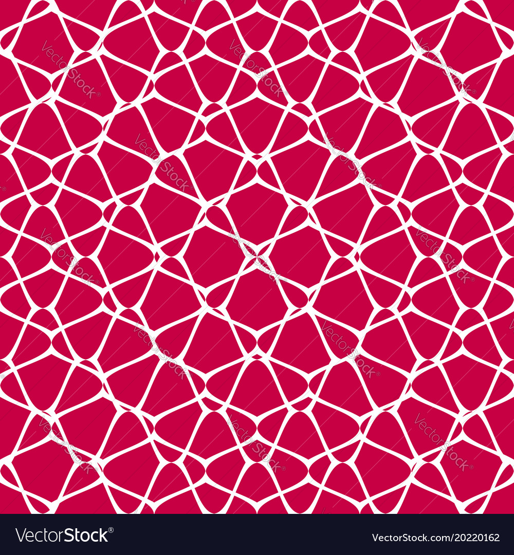 Mesh seamless pattern red and white background Vector Image