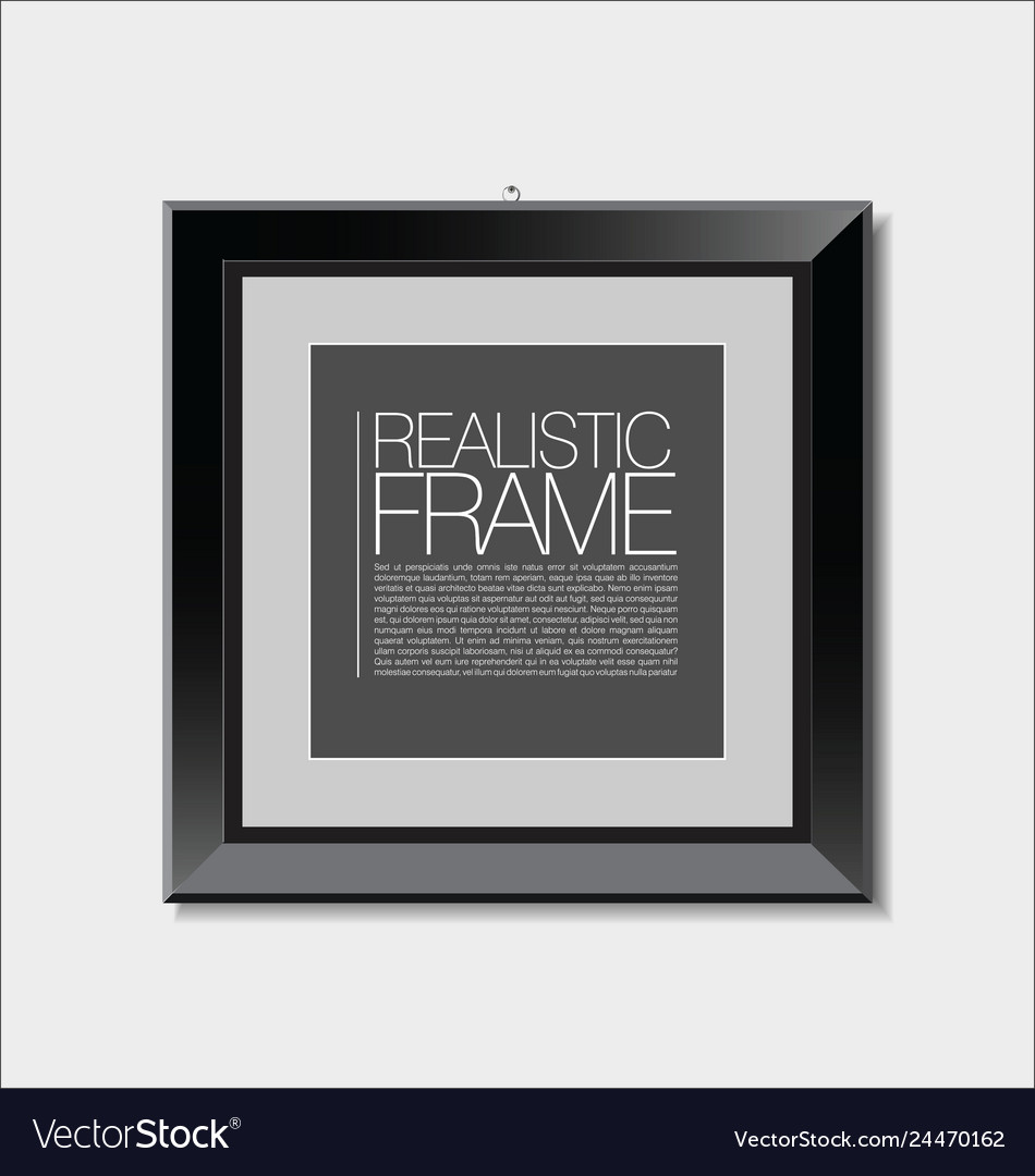 Realistic frame 2 Royalty Free Vector Image - VectorStock