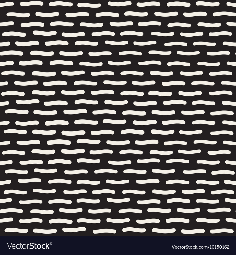 Seamless horizontal rounded lines pattern Vector Image