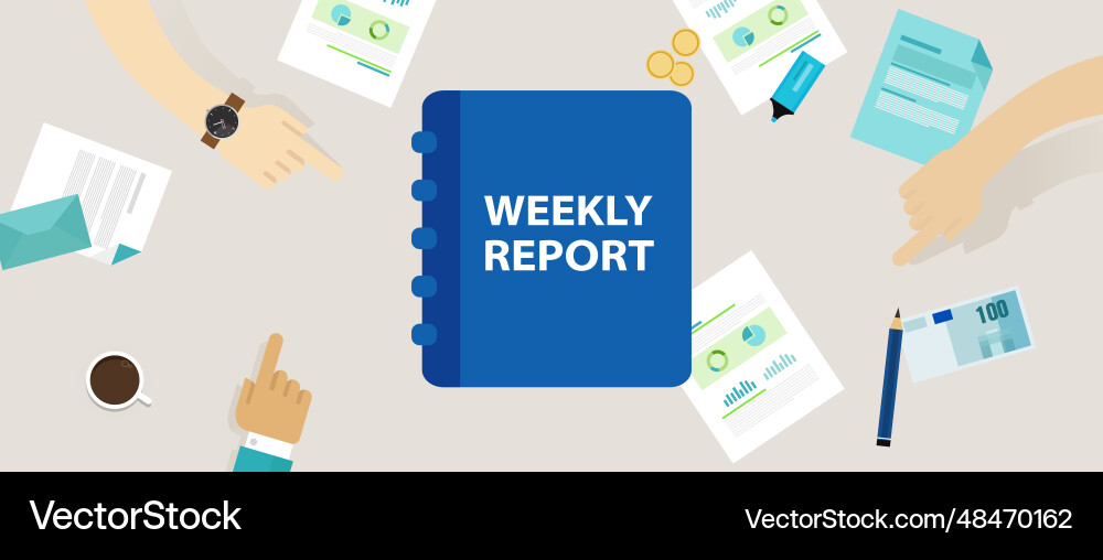 Weekly report reviewing performance company office