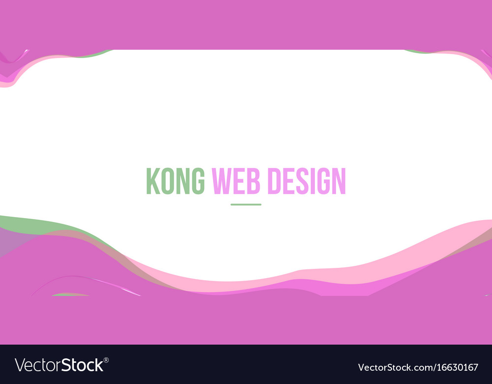 Abstract header website pink wave Royalty Free Vector Image