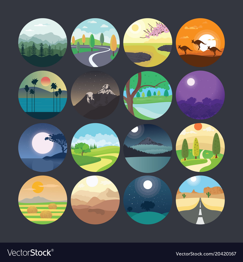 Landscape Royalty Free Vector Image - VectorStock
