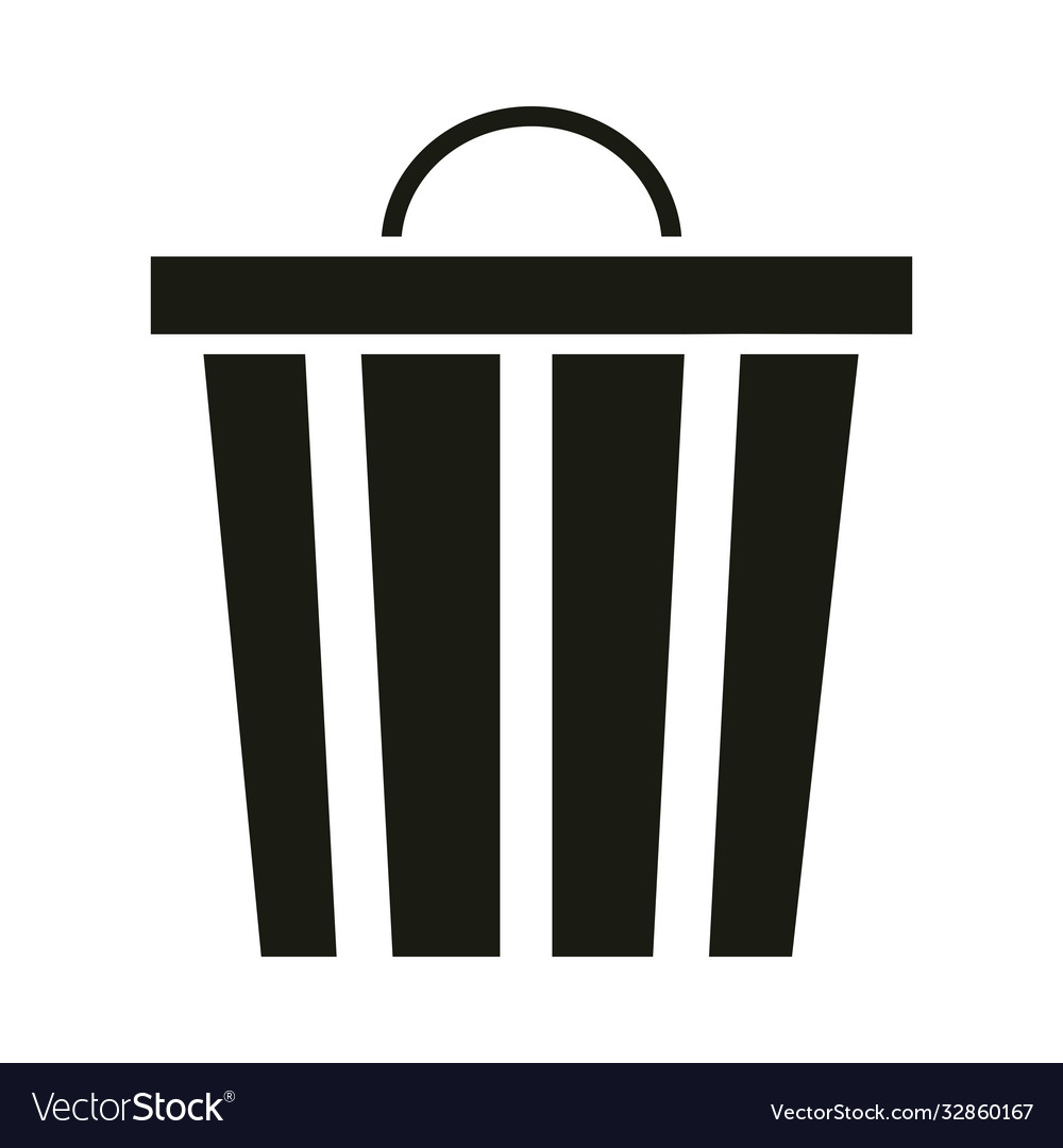 Mobile application delete web button menu digital Vector Image