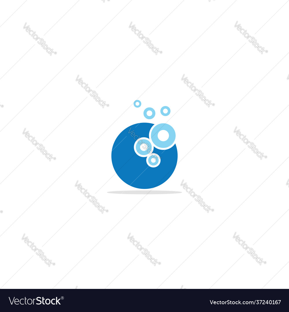 Round bubble logo Royalty Free Vector Image - VectorStock