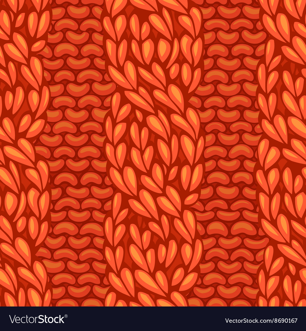 Seamless bright four-stitch cable pattern Vector Image