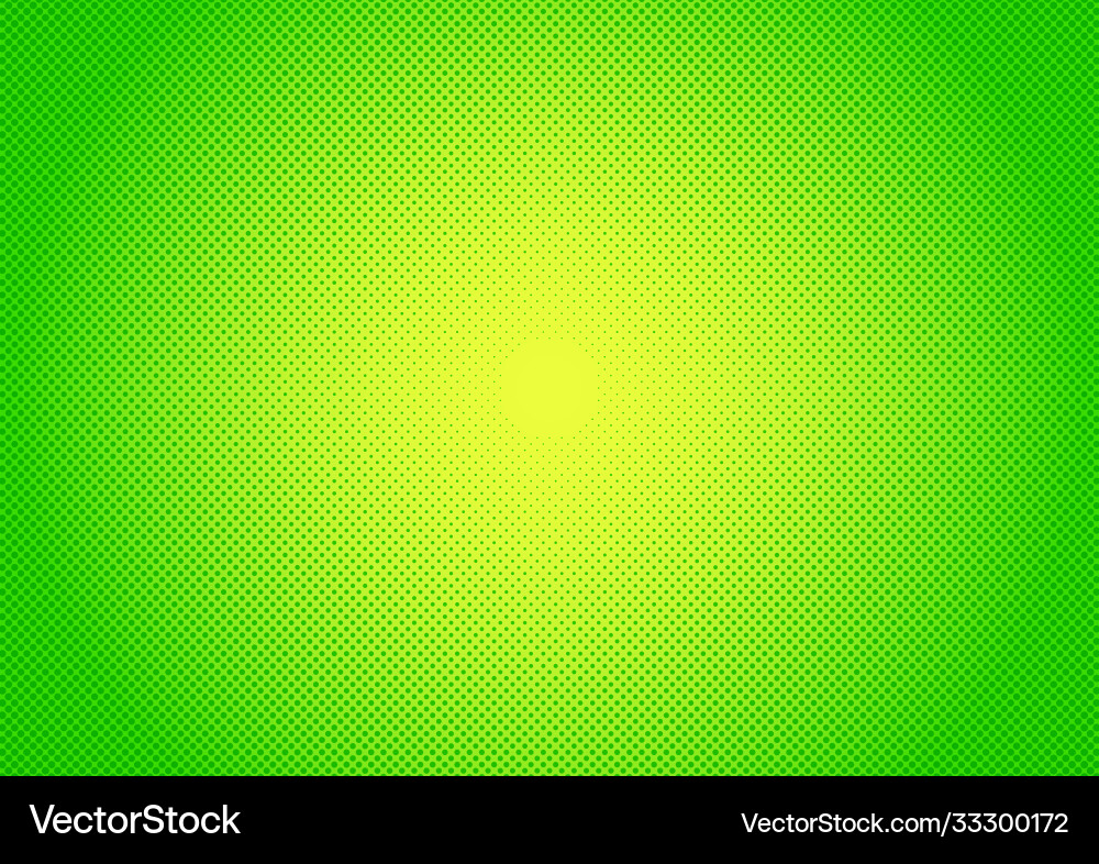 0001 abstract green comic cartoon style halftone Vector Image