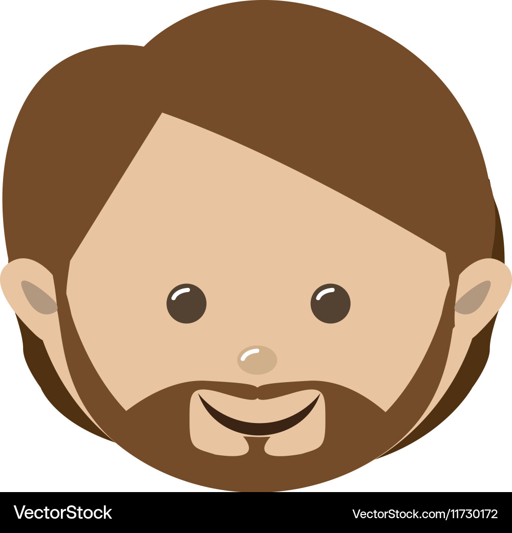 Face of man icon image Royalty Free Vector Image