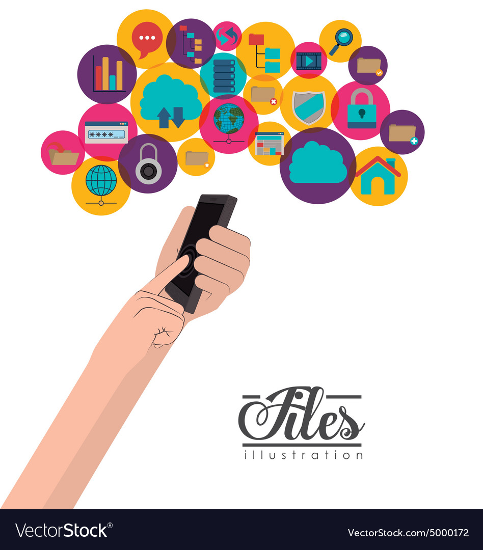 Files design Royalty Free Vector Image - VectorStock