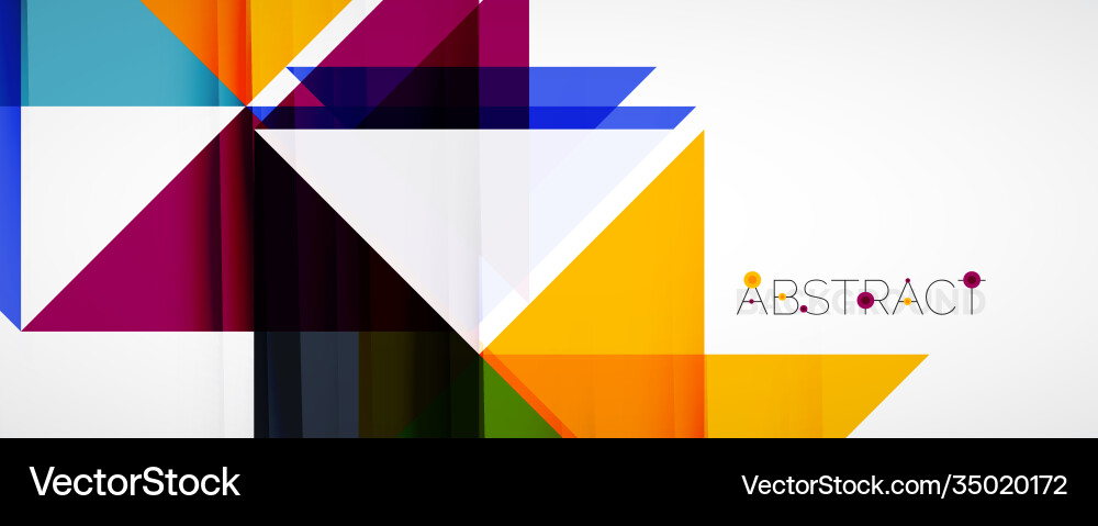 Geometric abstract background techno color Vector Image