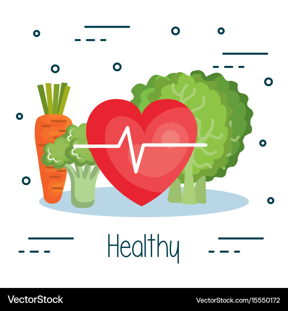 Healthy food design Royalty Free Vector Image - VectorStock
