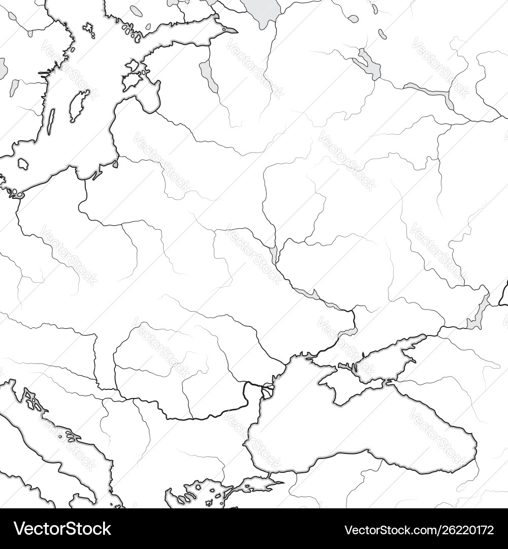 Map the slavic amp baltic lands ukraine Royalty Free Vector