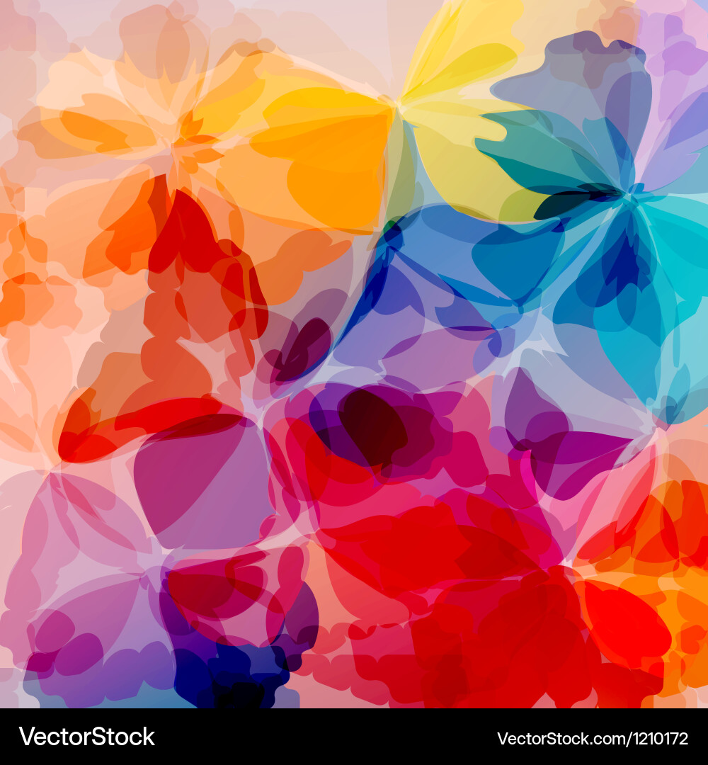 Multicolored background watercolor painting Vector Image
