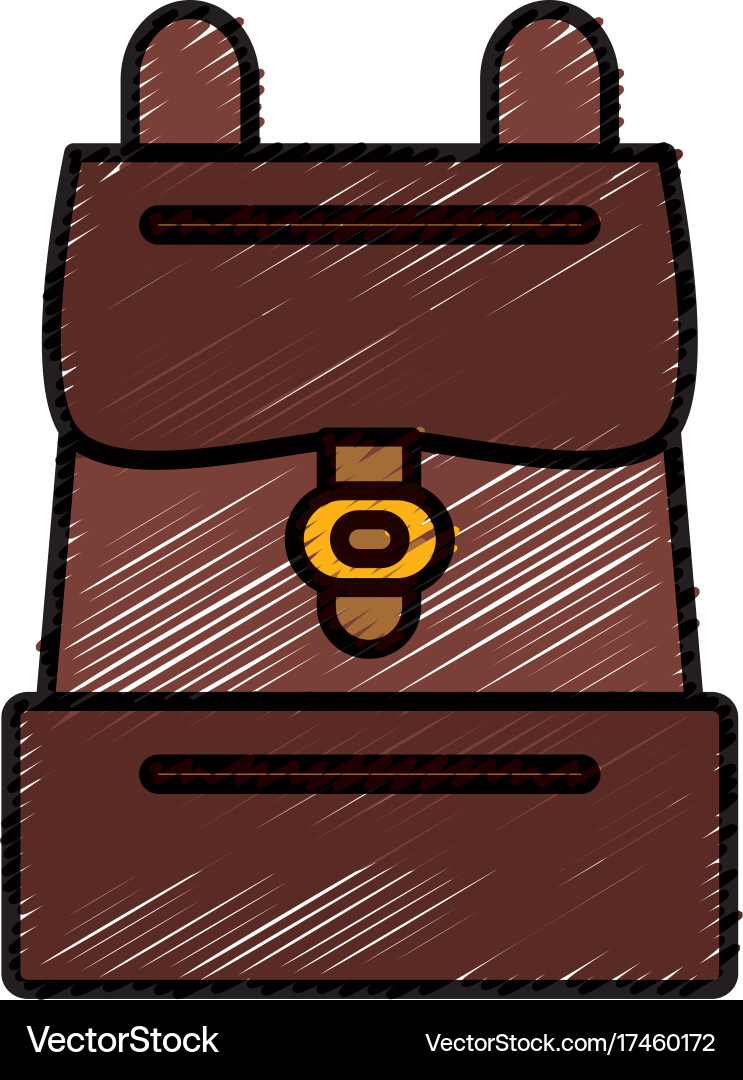 Women vintage backpack Royalty Free Vector Image