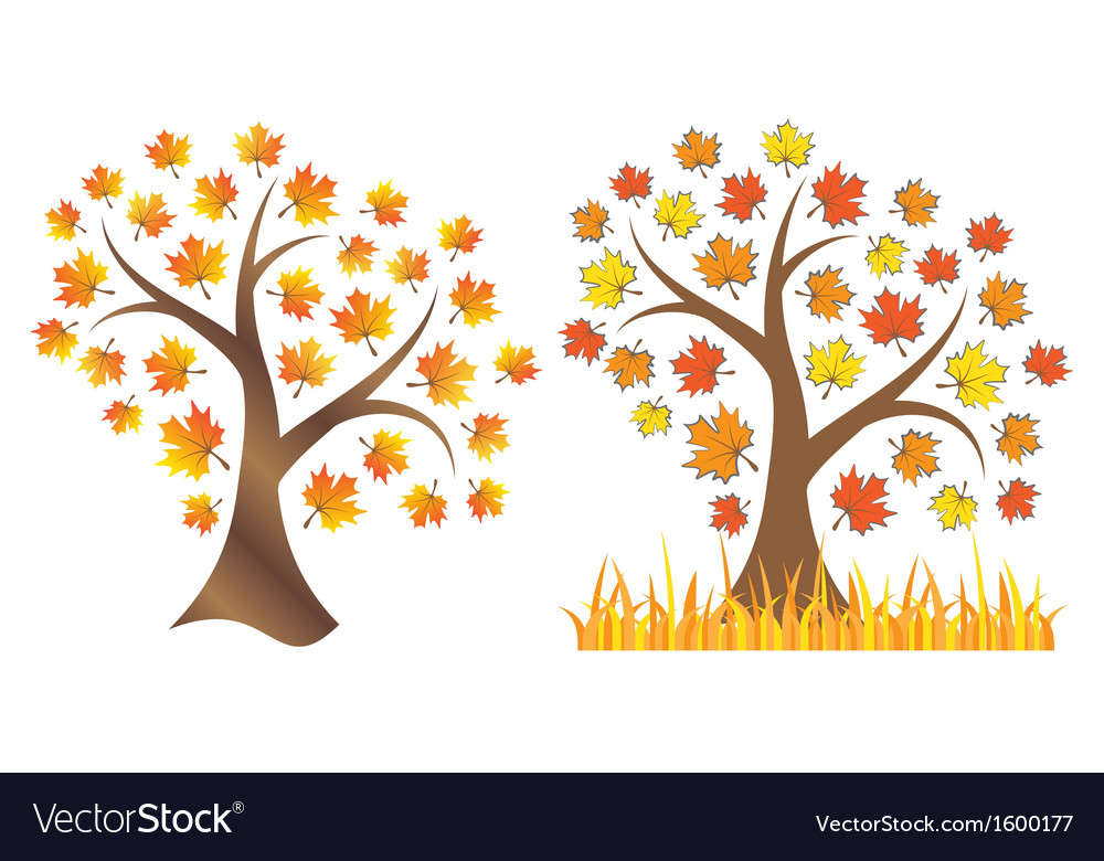 Autumn tree Royalty Free Vector Image - VectorStock