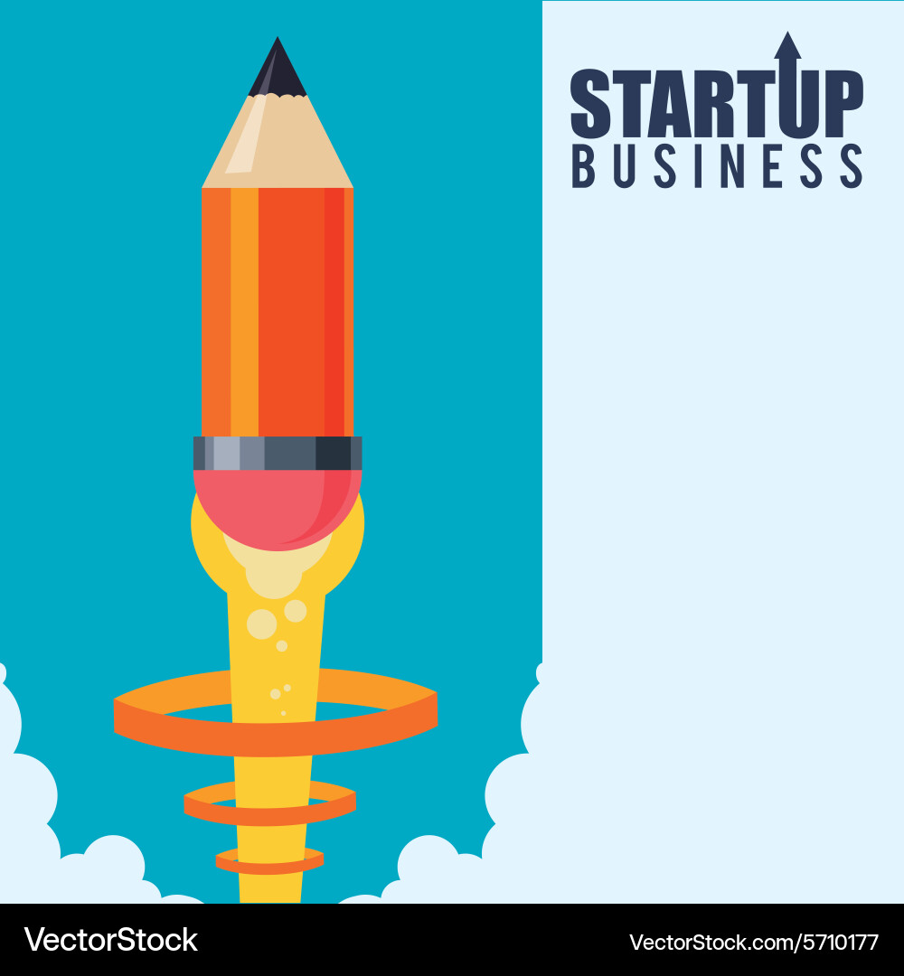 Business start up design Royalty Free Vector Image
