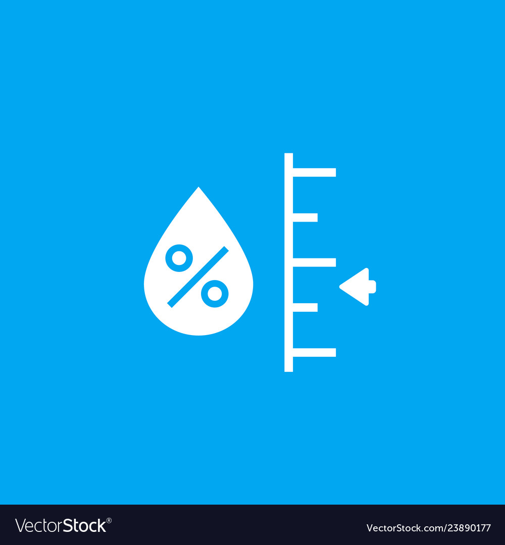 Humidity level control Royalty Free Vector Image