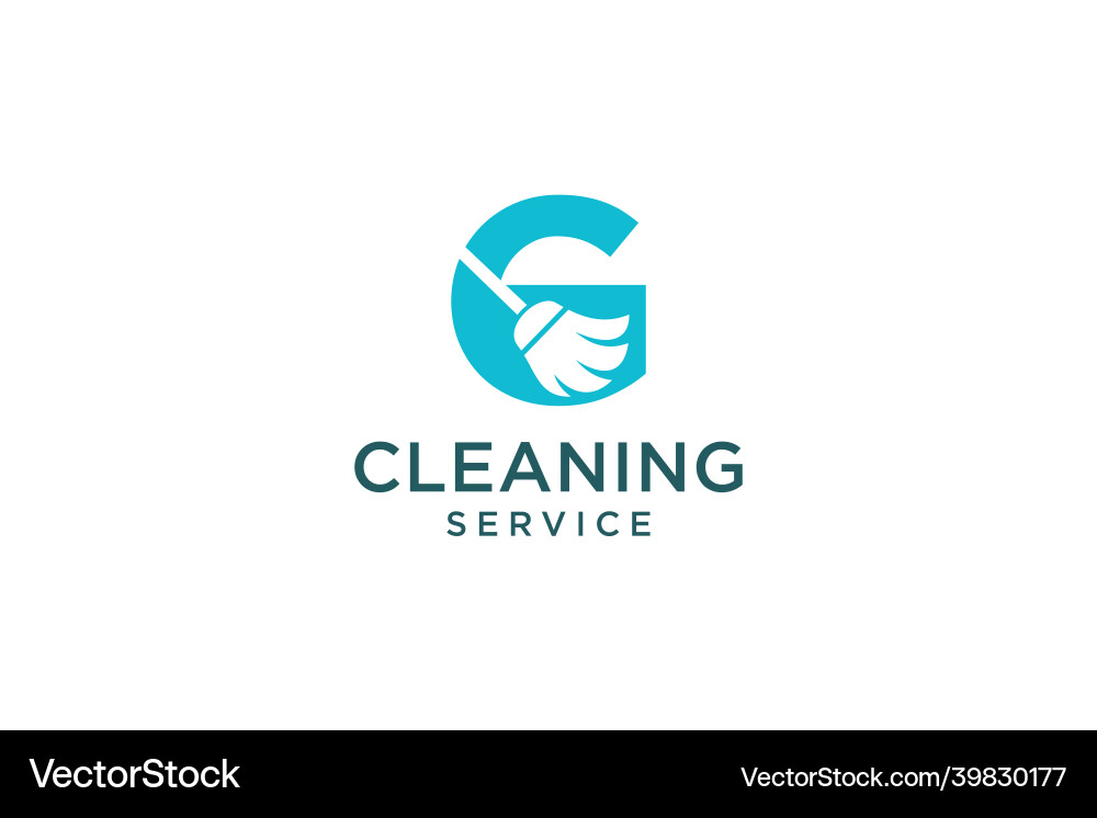 Letter g for cleaning clean service maintenance Vector Image