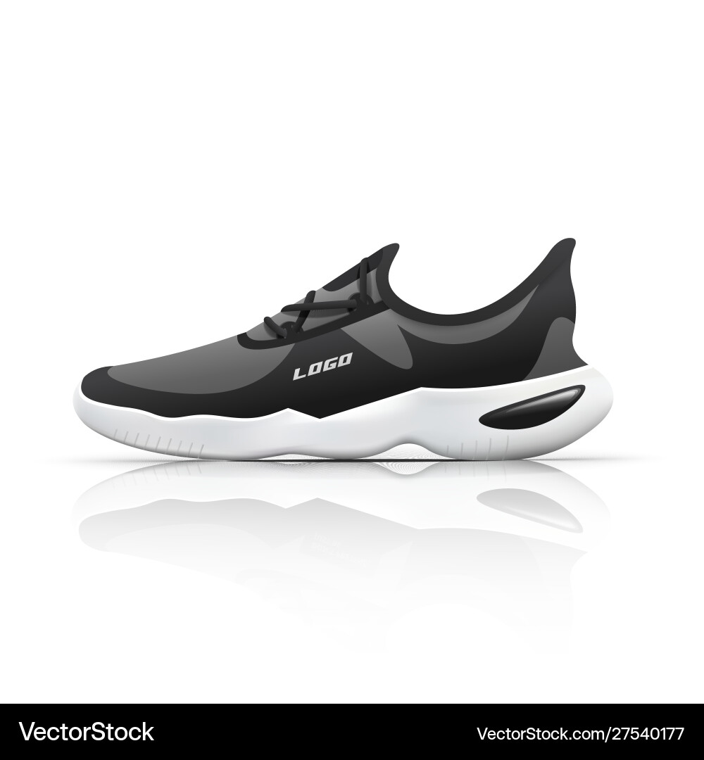 Realistic sport running sneakers for training Vector Image