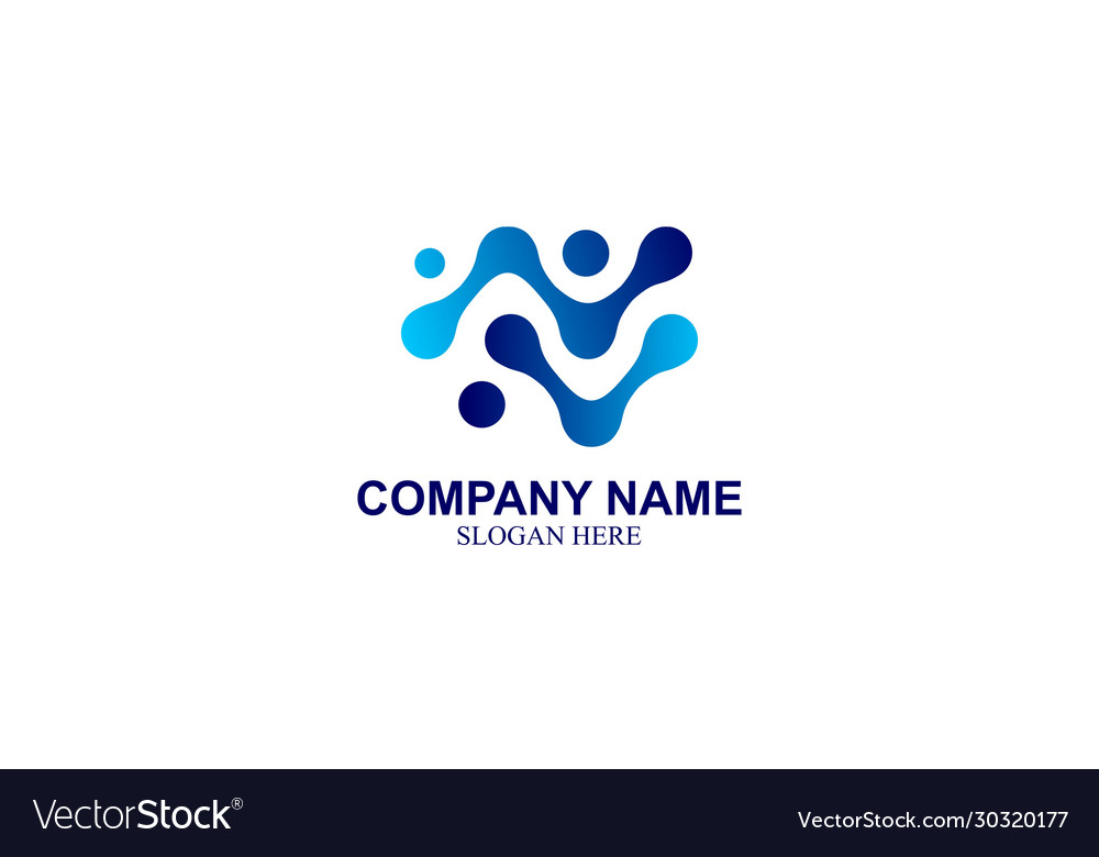 Technology logo solution concept Royalty Free Vector Image