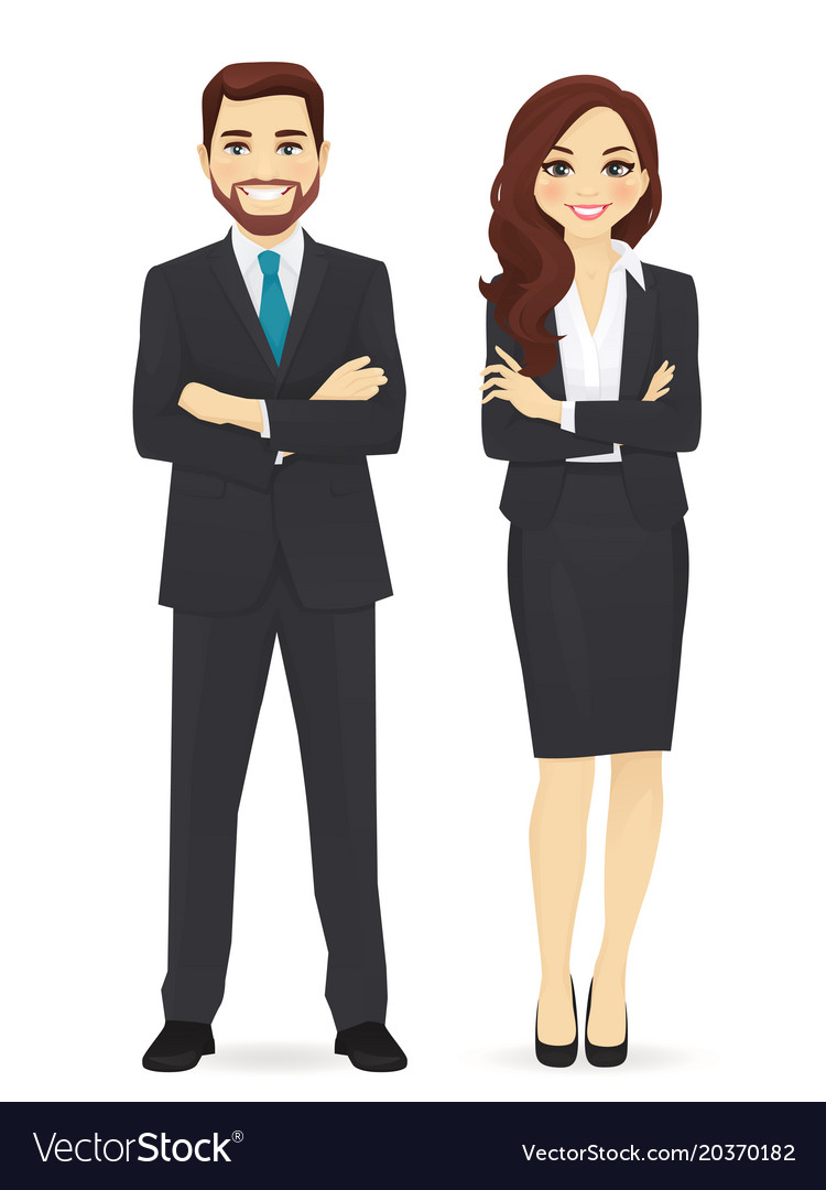 Business team set Royalty Free Vector Image - VectorStock