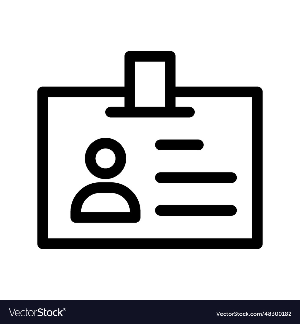 Id icon Royalty Free Vector Image - VectorStock