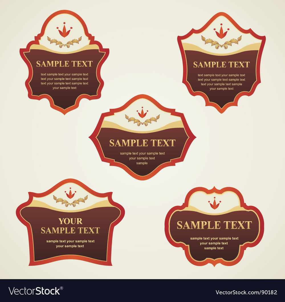 Label Royalty Free Vector Image - VectorStock