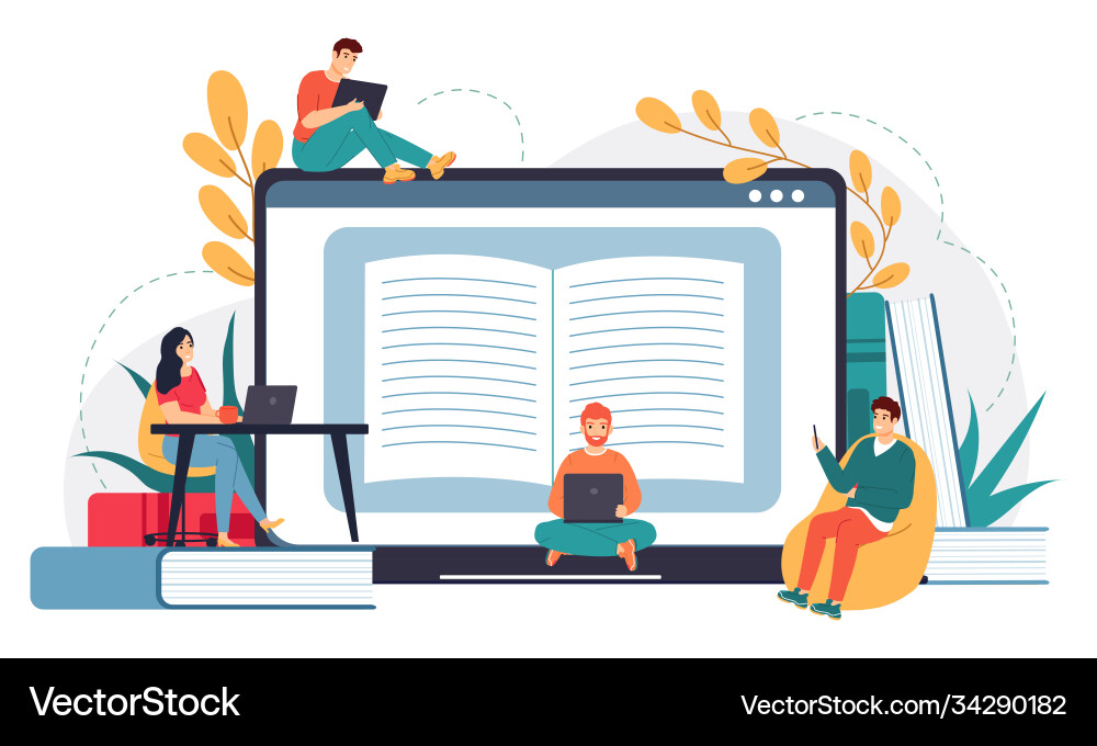 Online business school distance education web Vector Image