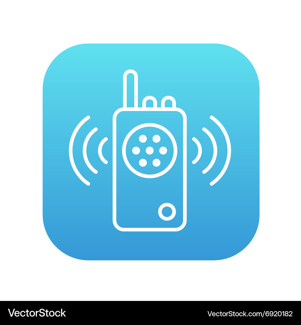 Radio set line icon Royalty Free Vector Image - VectorStock
