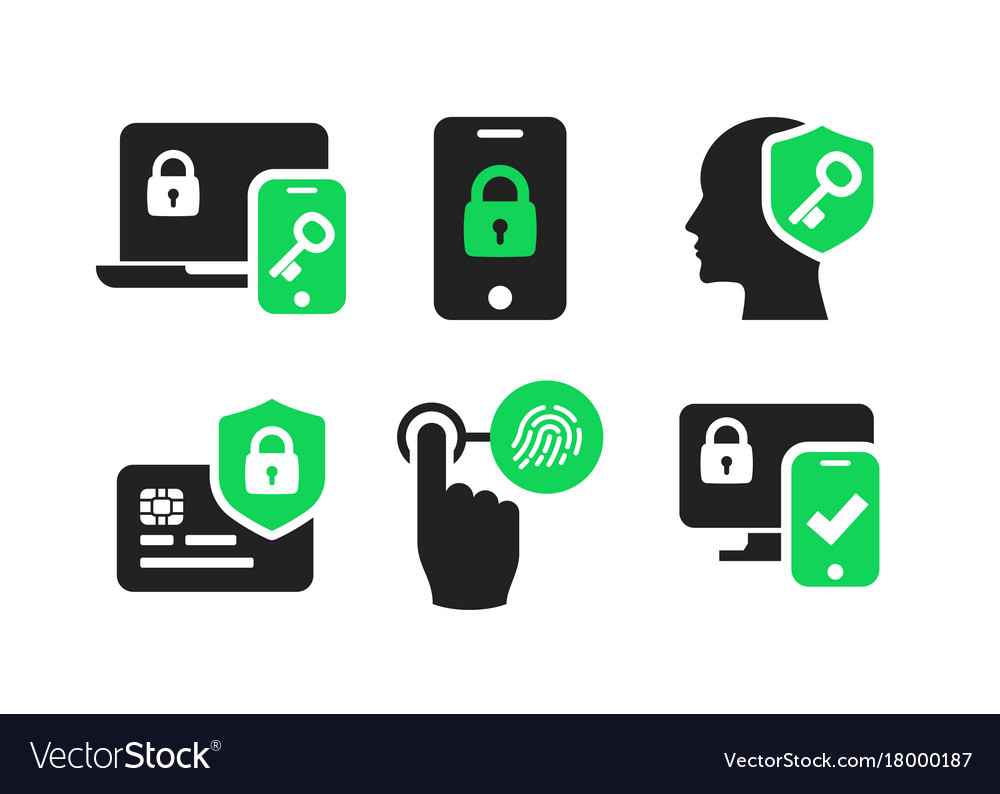 Authentication icons set 02 Royalty Free Vector Image Authentication icons set 02 Royalty Free Vector Image
